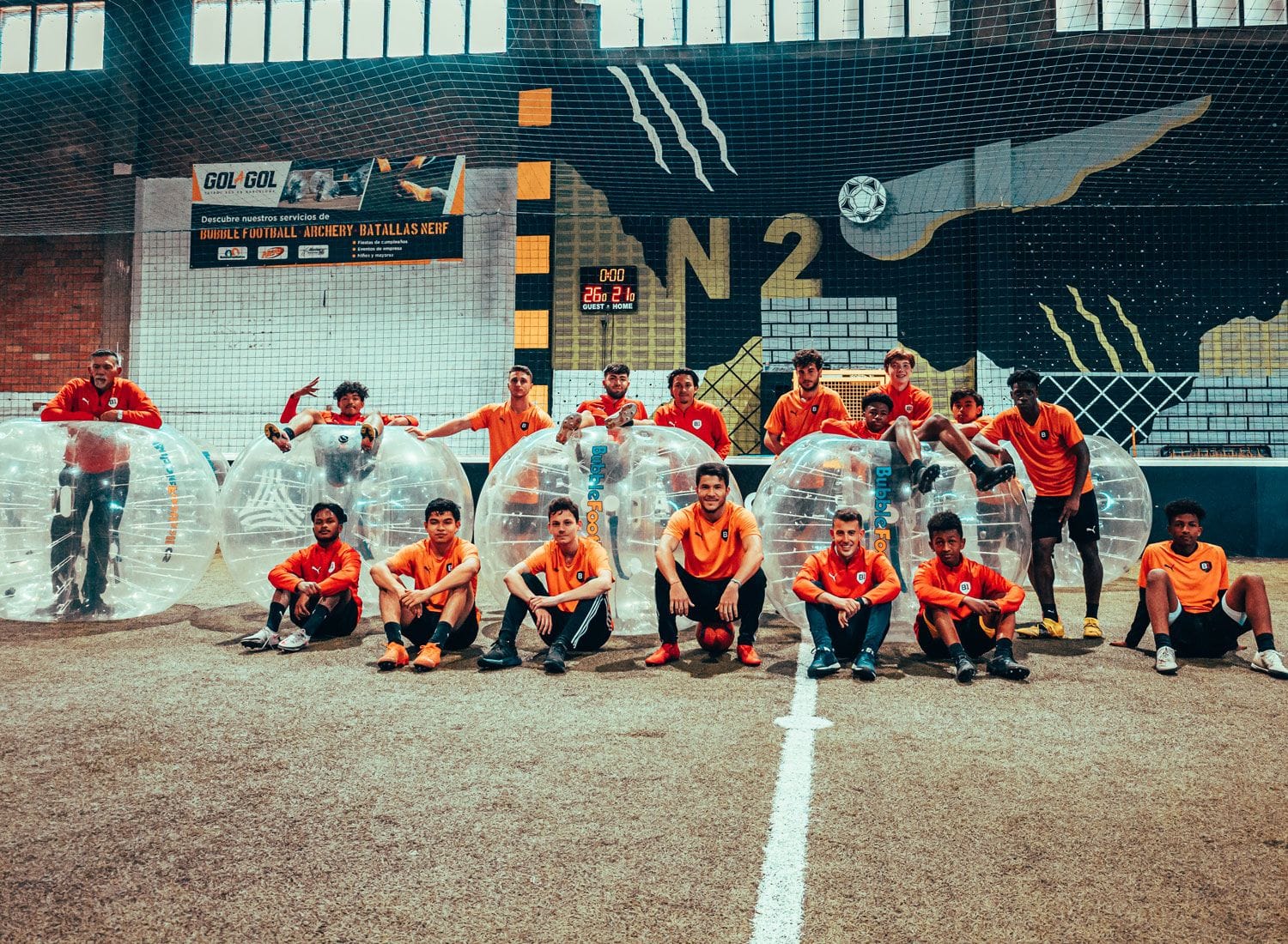 Bubble football activity for the B1 players for Easter - B1 Soccer Academy